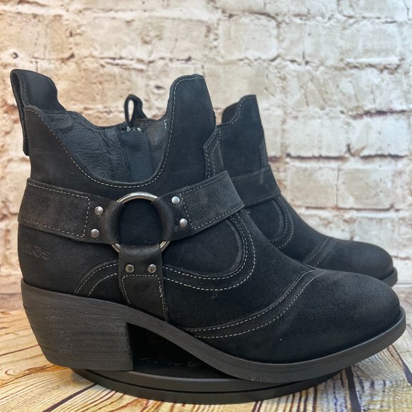 Taos Footwear | Shoes | Taos Womens Howdy Black Suede Leather Harness ...